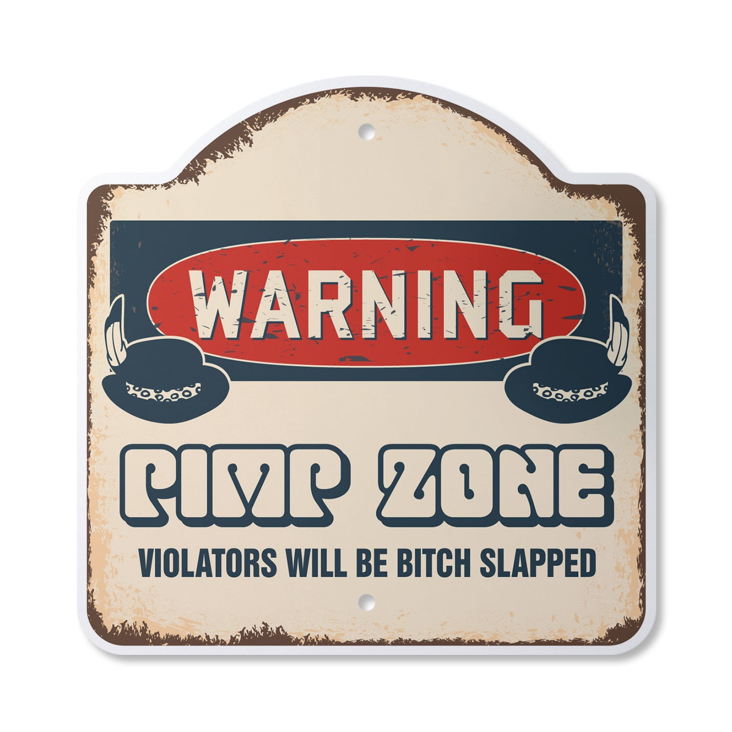 Pimp Zone 12" X 12" Sign | Indoor/Outdoor Plastic | SignMission ...