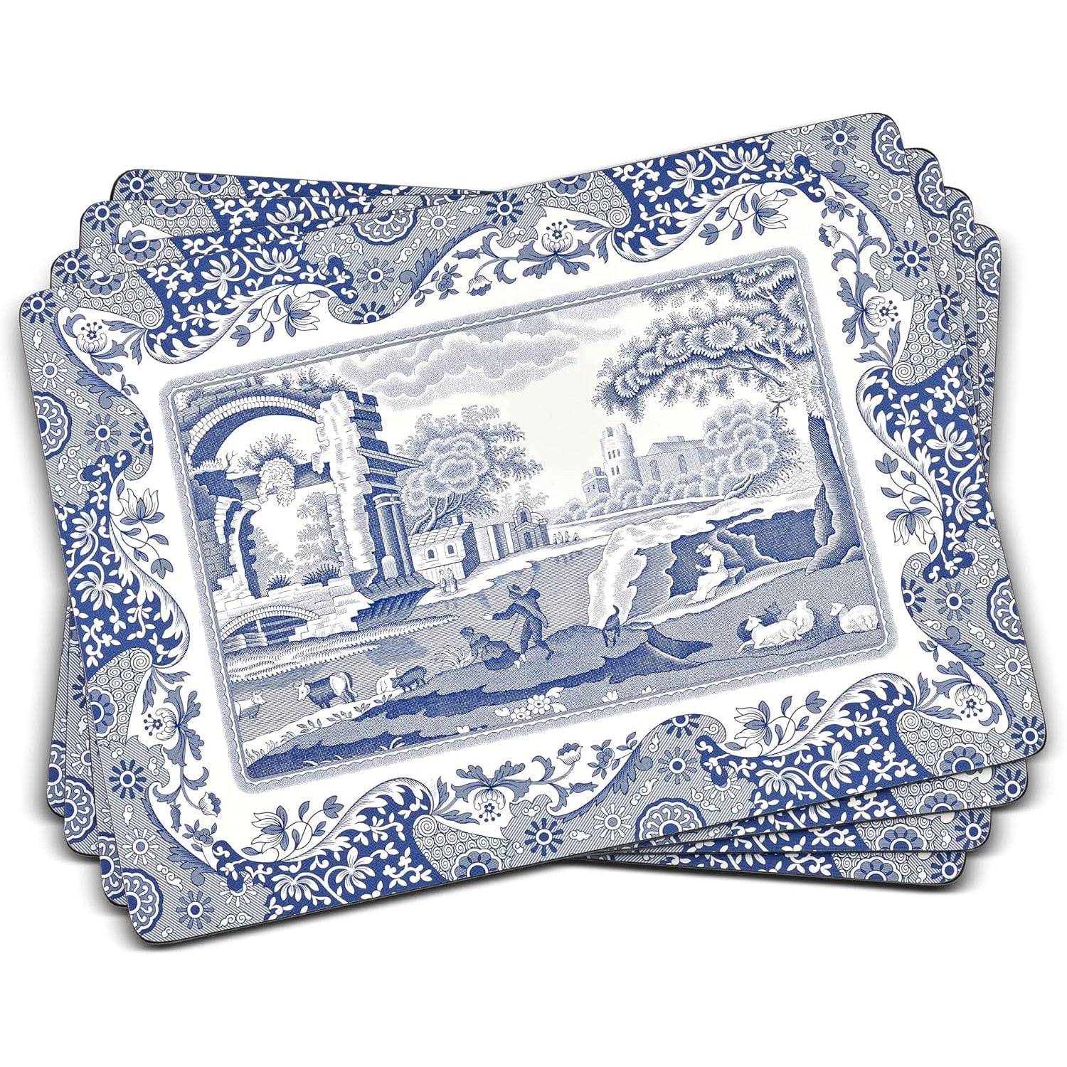 Pimpernel Blue Italian Collection Placemats | Set of 4 | Heat Resistant ...