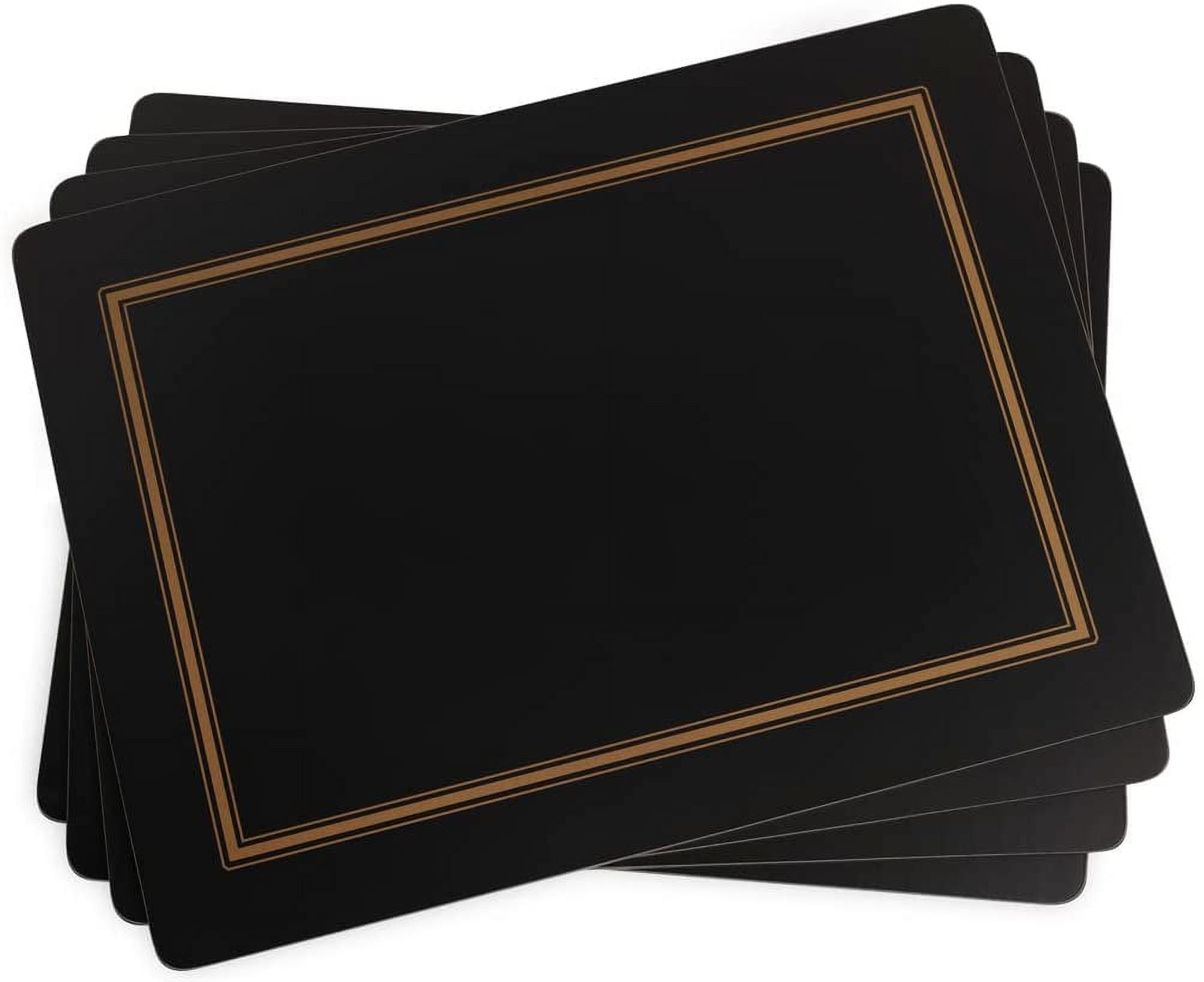 Pimpernel Classic Black Collection Placemats | Set of 4 | Heat ...