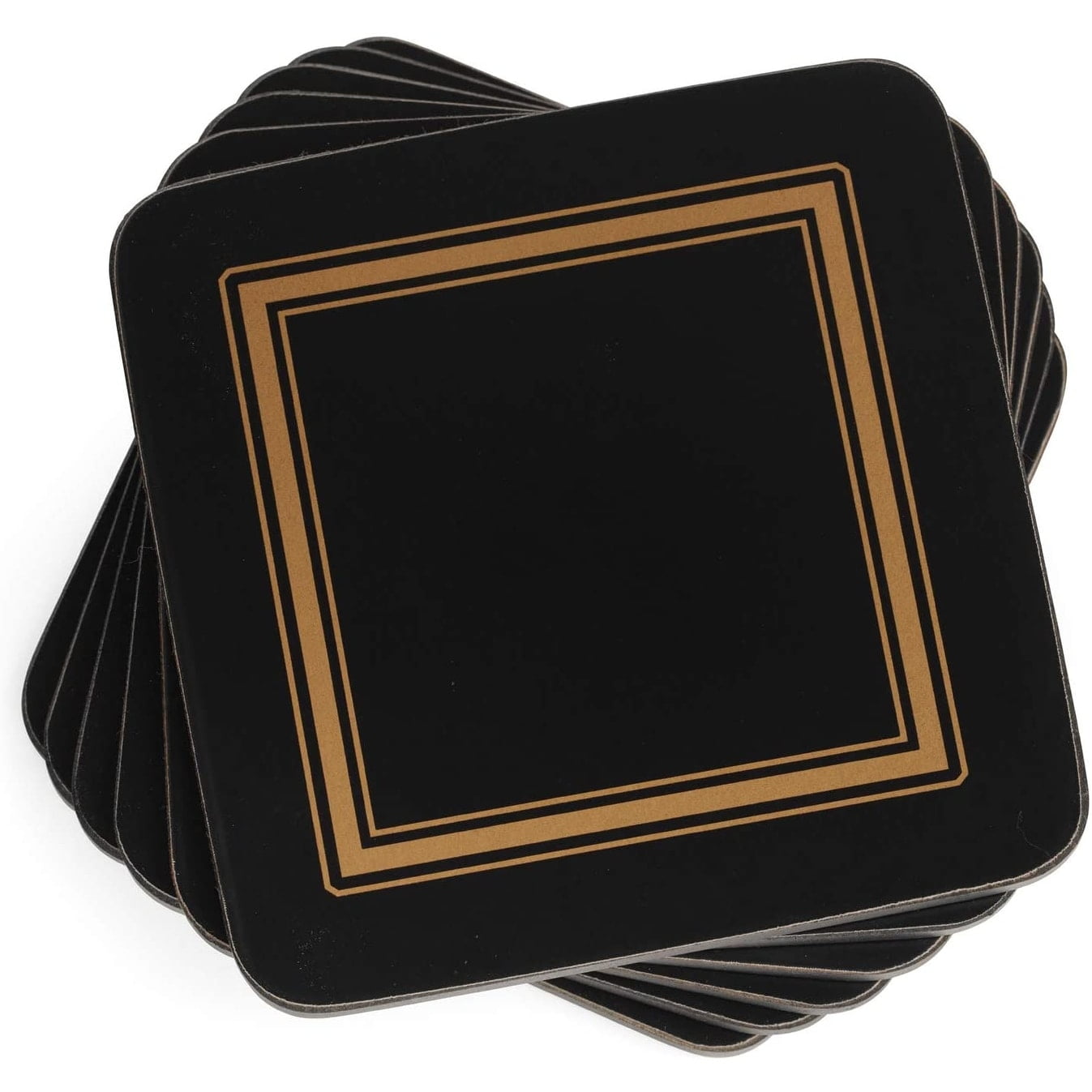 Pimpernel Classic Coasters Set of 6 Black - Walmart.com