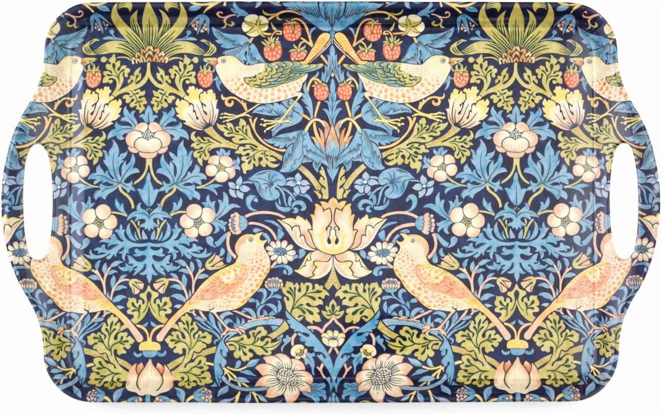Pimpernel Morris & Co Strawberry Thief Blue Tray with Handles ...