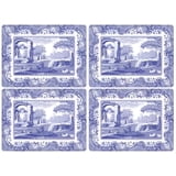 Pimpernel Spode Blue Italian Placemats, Set of 4, 15.7 X 11.7 ...