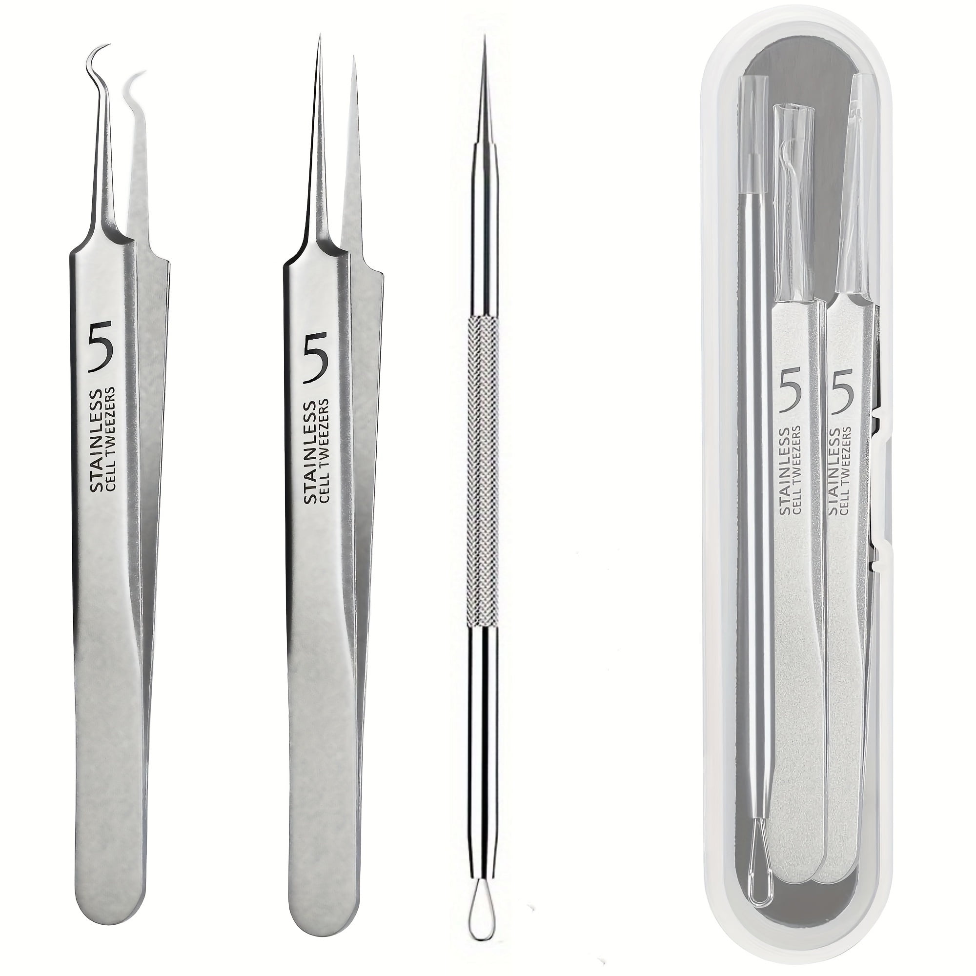 Pimple Extractor Tools,Blackhead Remover,Pimple Popper,Acne Removal Kit ...