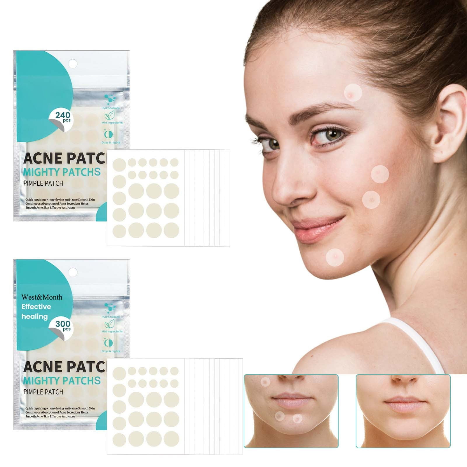 Pimple Patch for Acne Treatment | Invisible Hydrocolloid Zit Stickers ...