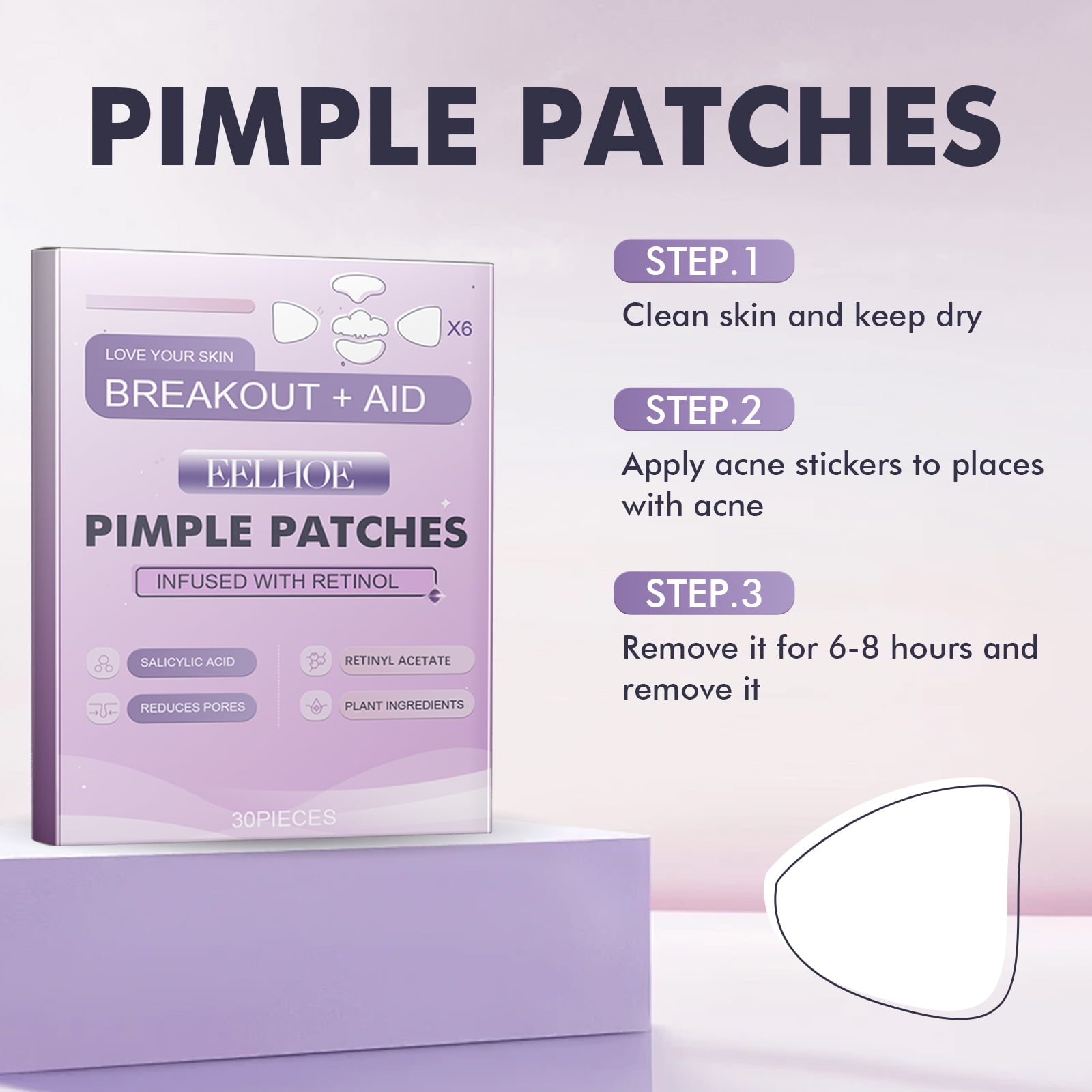 Pimple Patches,Cheeks Patches Chin Cheeks Nose Cheeks Patches Nose ...