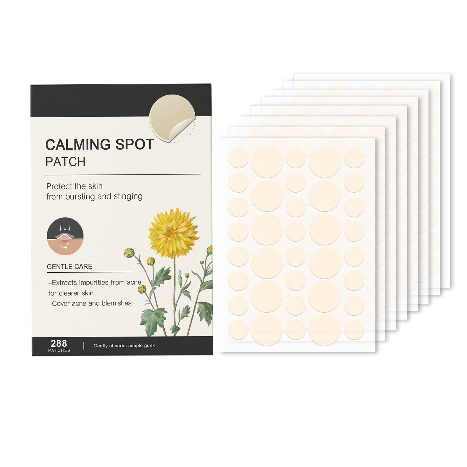 Pimple Patches for Face, Acne Patches, Hydrocolloid Patches for ...