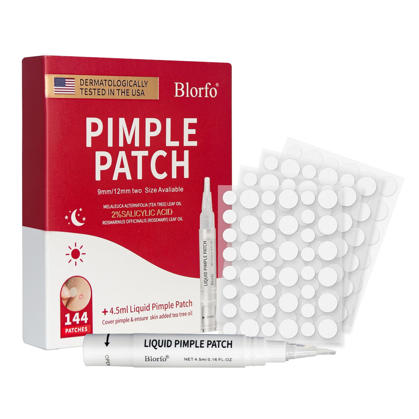 Pimple Patches for Face CCF19 - Hydrocolloid Acne Patches Set with 4 ...