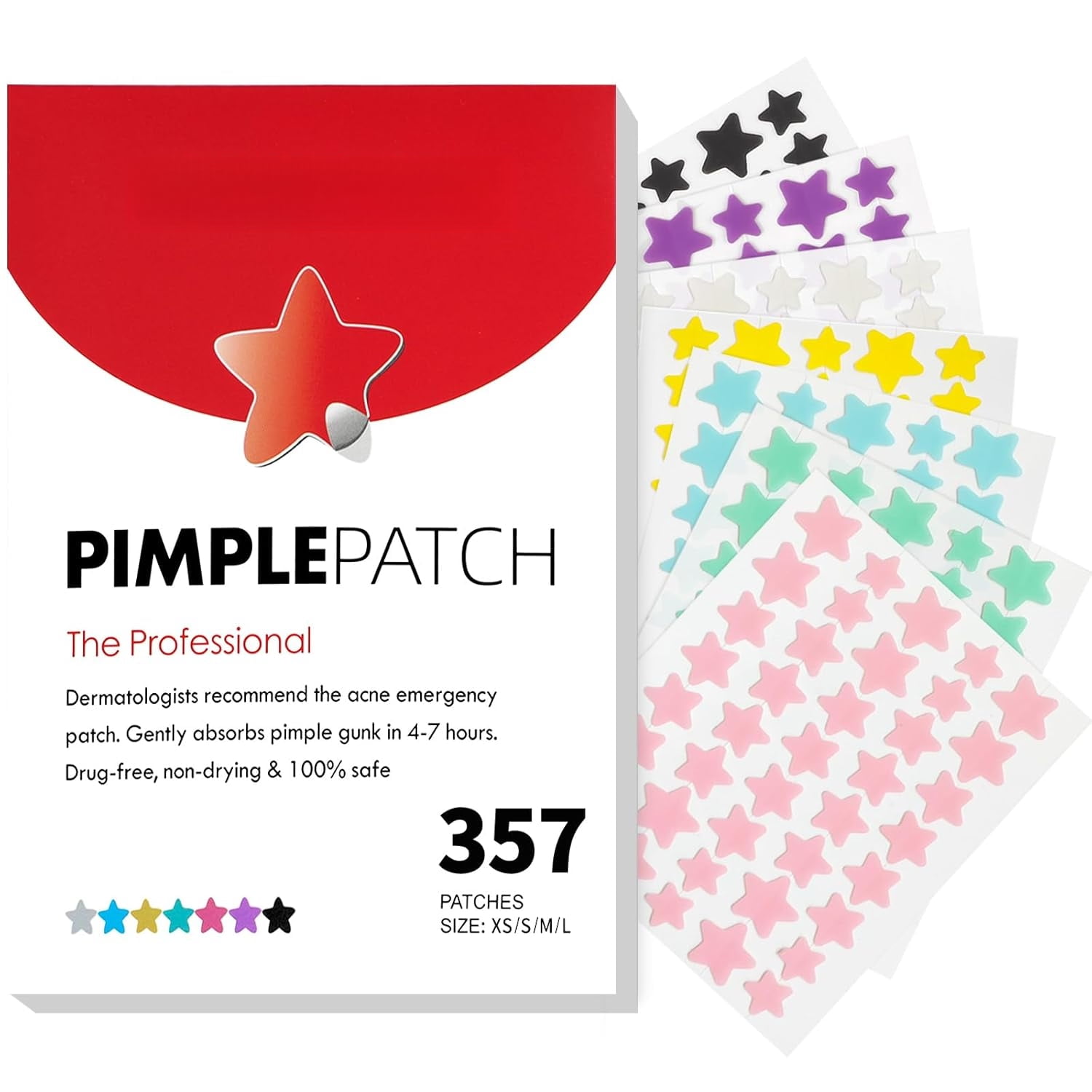 Pimple Patches for Face, Hydrocolloid Acne Patches, Cute Star Zit ...