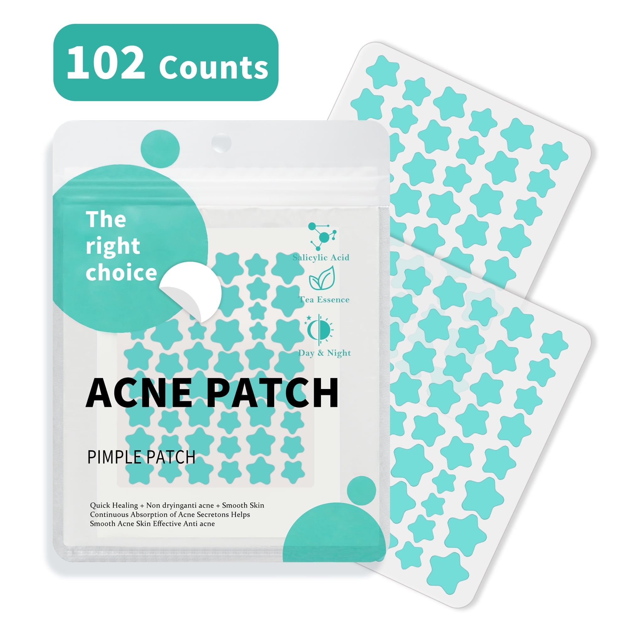Pimple Patches for Face, Hydrocolloid Acne Patches, Cute Star Zit ...