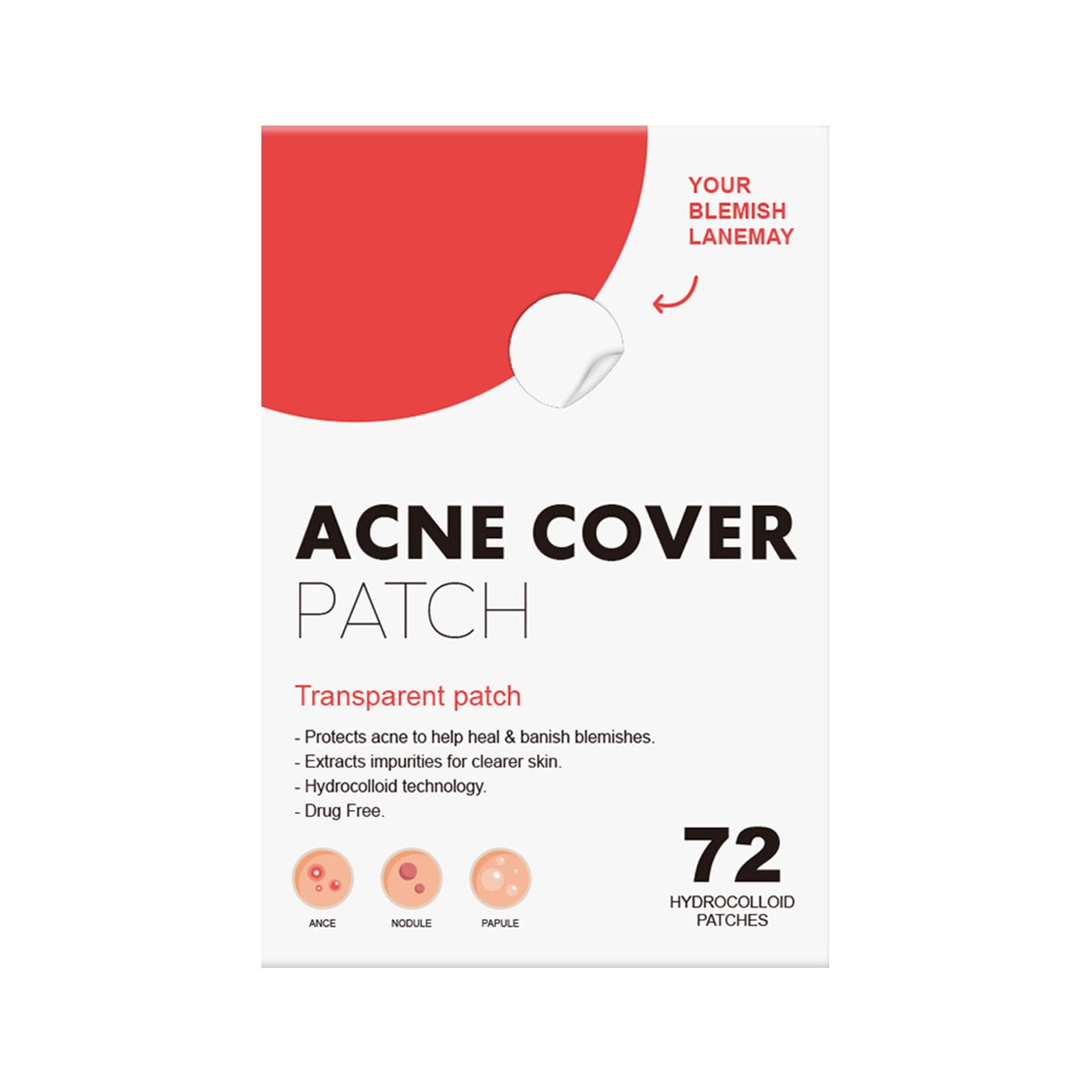 Pimple Patches for Nose, Cover Nose Pimples Overnight - Hydrocolloid ...