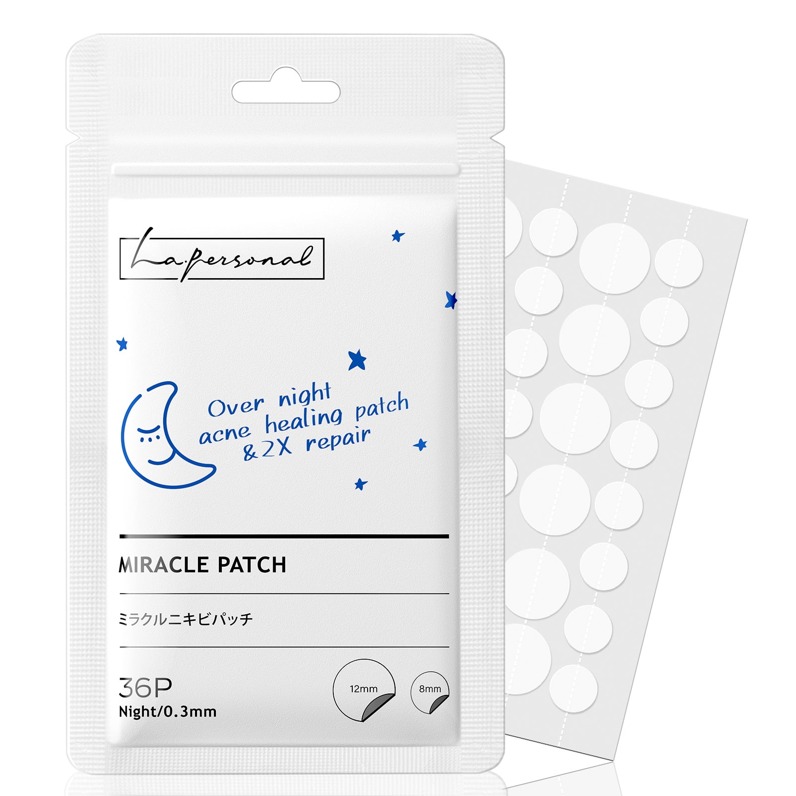 Pimple Patches, Overnight Spot Cover - Hydrocolloid Acne Patches for ...