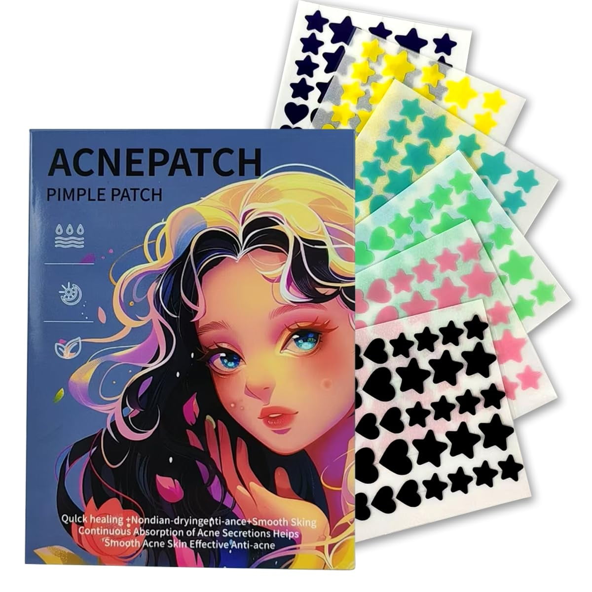 Pimple Patches Pimple Patches AKF18 Midnight Magic，Salicylic Acid & Tea ...