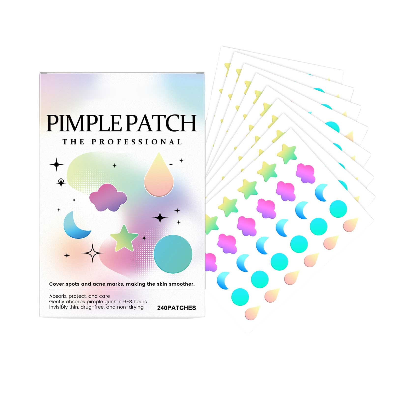 Pimple Patches for Face, Hydrocolloid Acne Patches, Cute Star Zit ...