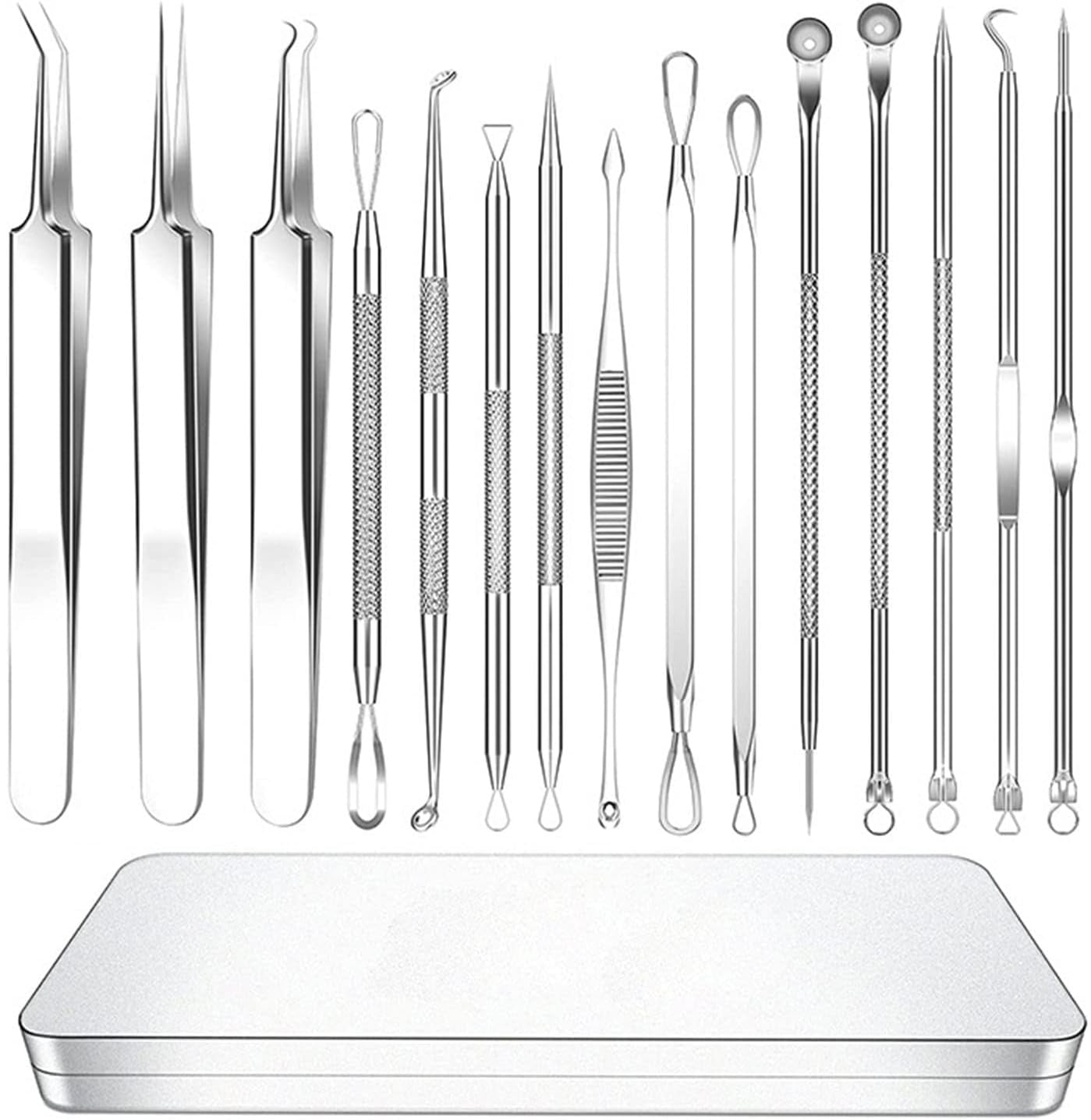 Pimple Popper Tool Kit, Blackhead Remover Tools Professional ...