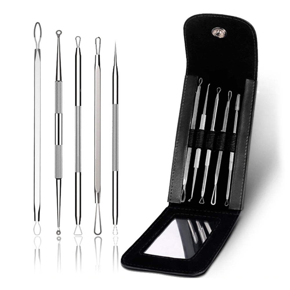 Blackhead Remover Pimple Popper Tool Kit - Stainless Pimples Comedone ...