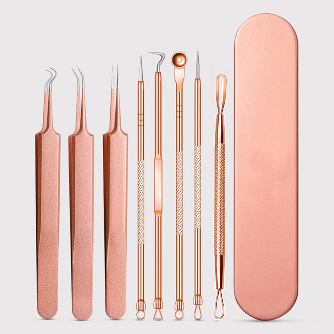 Pimple Popper Tool Kit, TITOUMI 8 Pcs Blackhead Remover Comedone ...