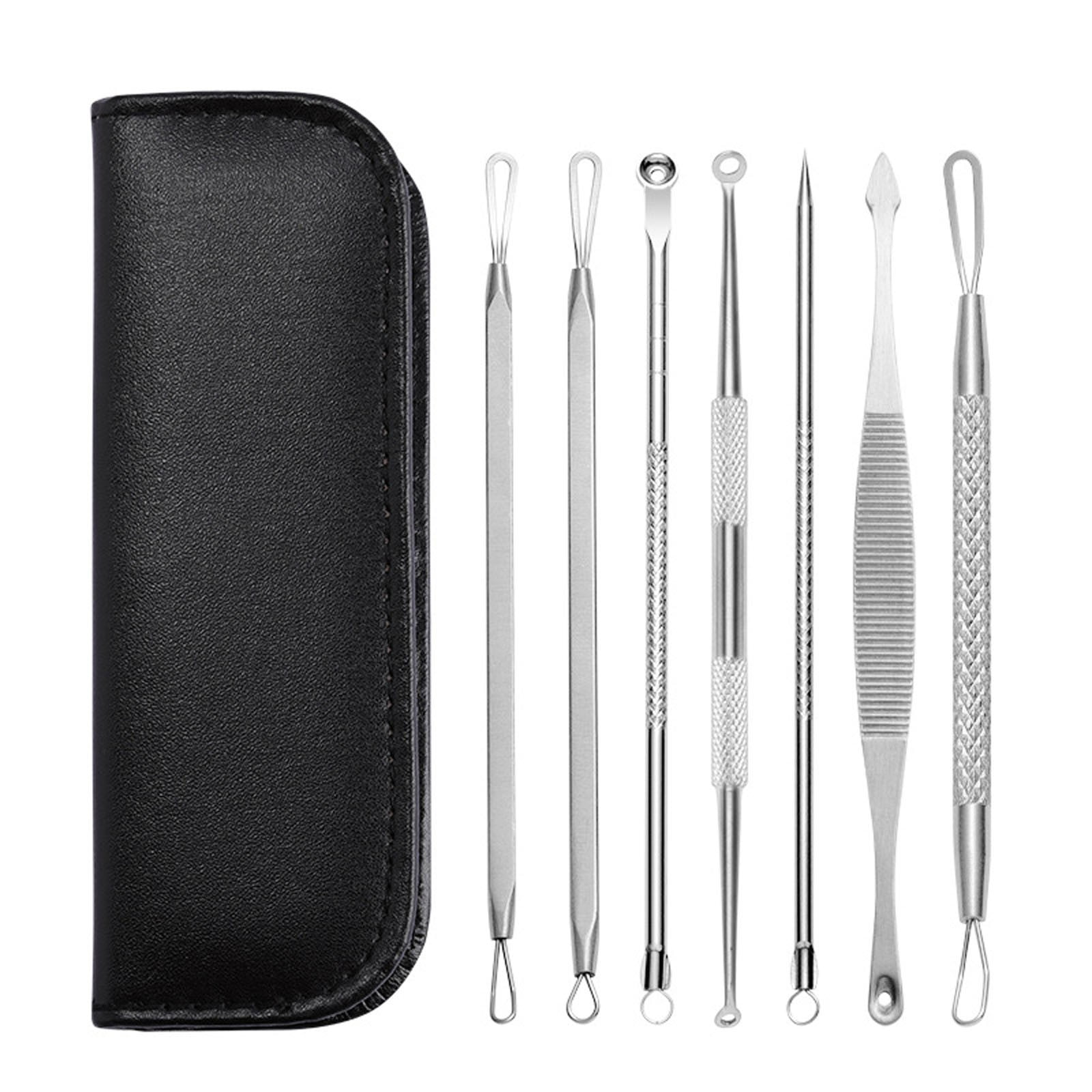 Pimple Popper Tool Kit, Tkrady 7 PCS Blackhead Remover Tools with ...