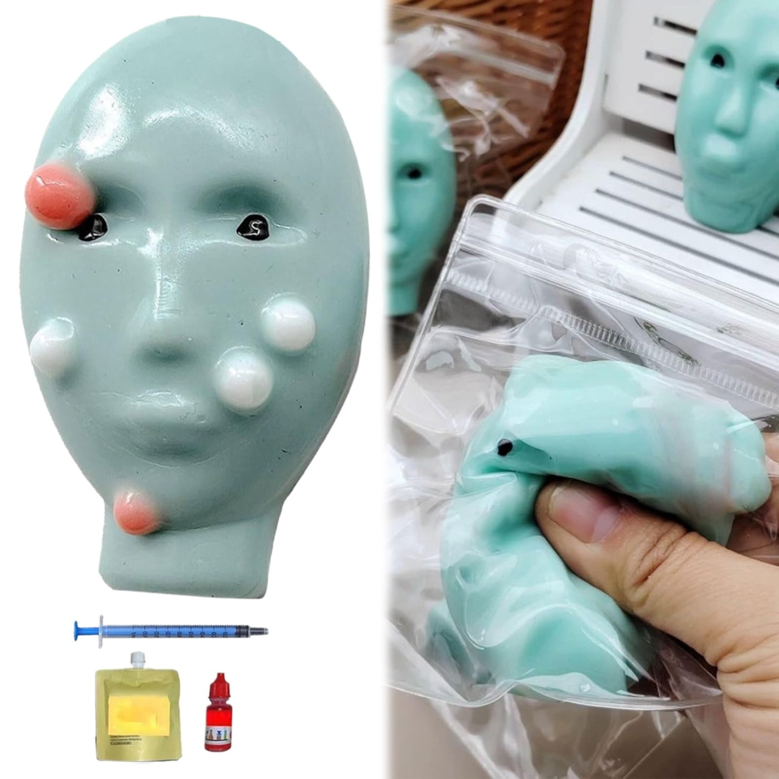 Pimple Popping Fidget Toy, Pimple Pimple Popping With Filler Tools ...