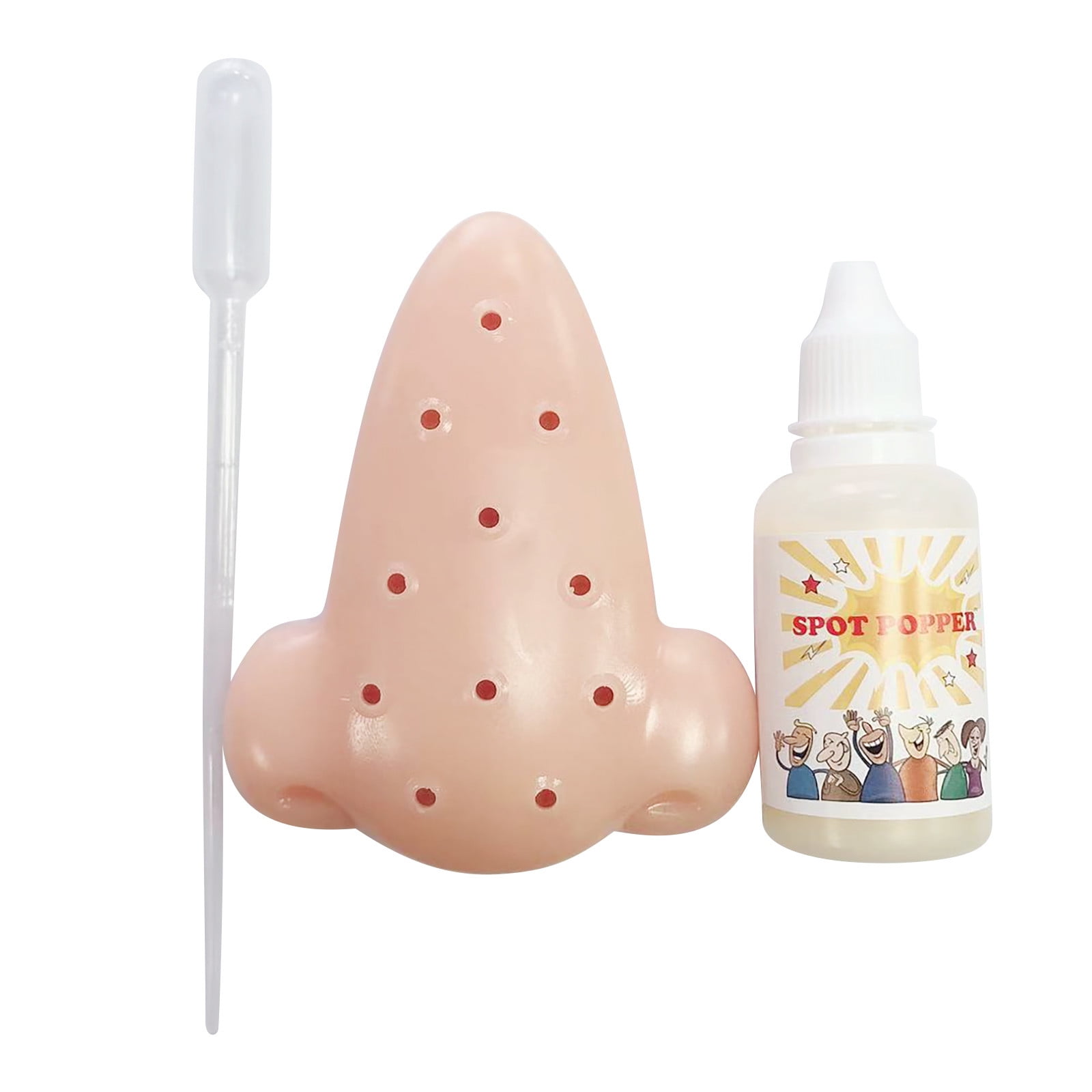 Pimple Popping Toy Stress Relief Face Squeezable Silicone Nose Pus ...