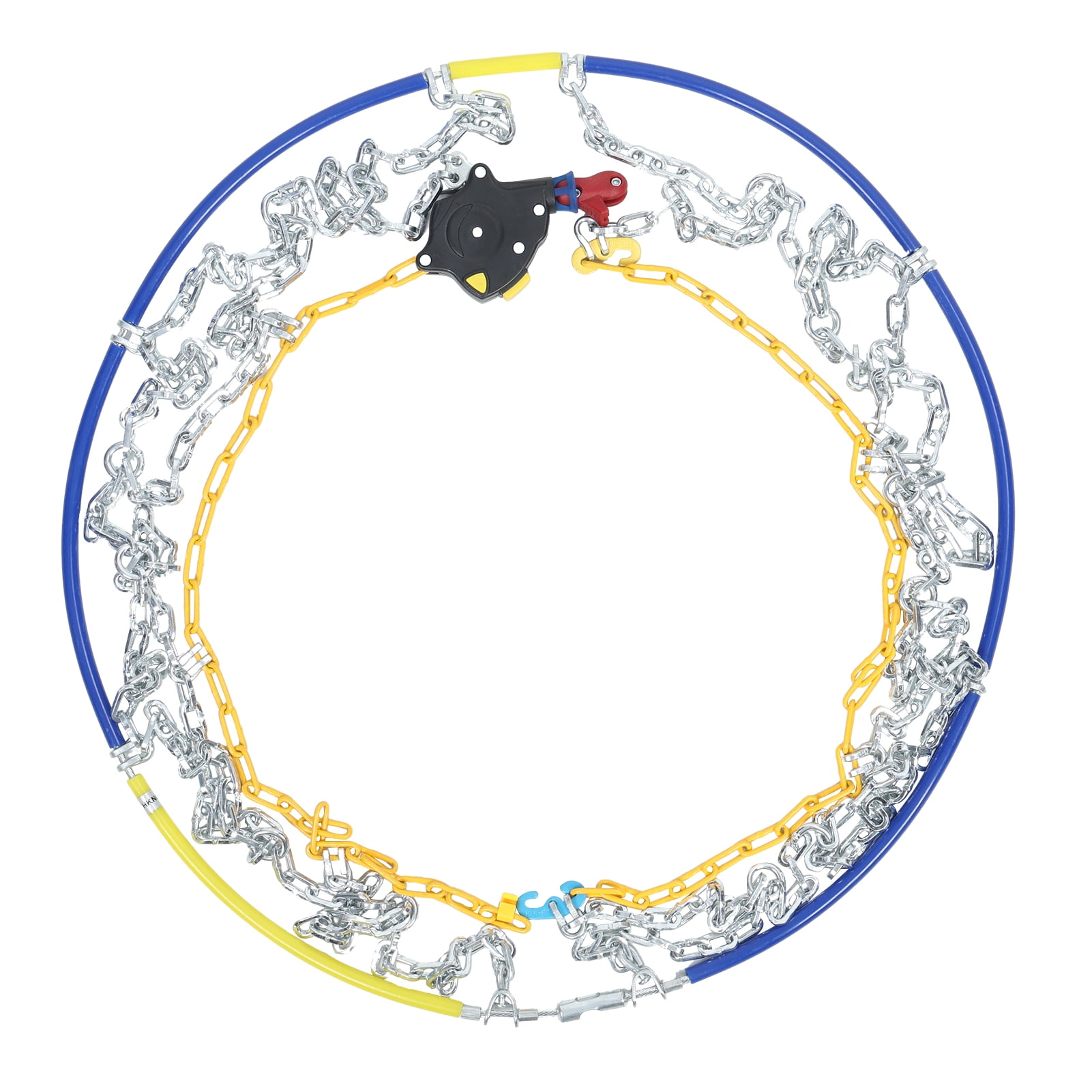Pimsoran 2Pcs Portable Snow Tire Chains, Auto Fixing 1 Min Quick Fit ...