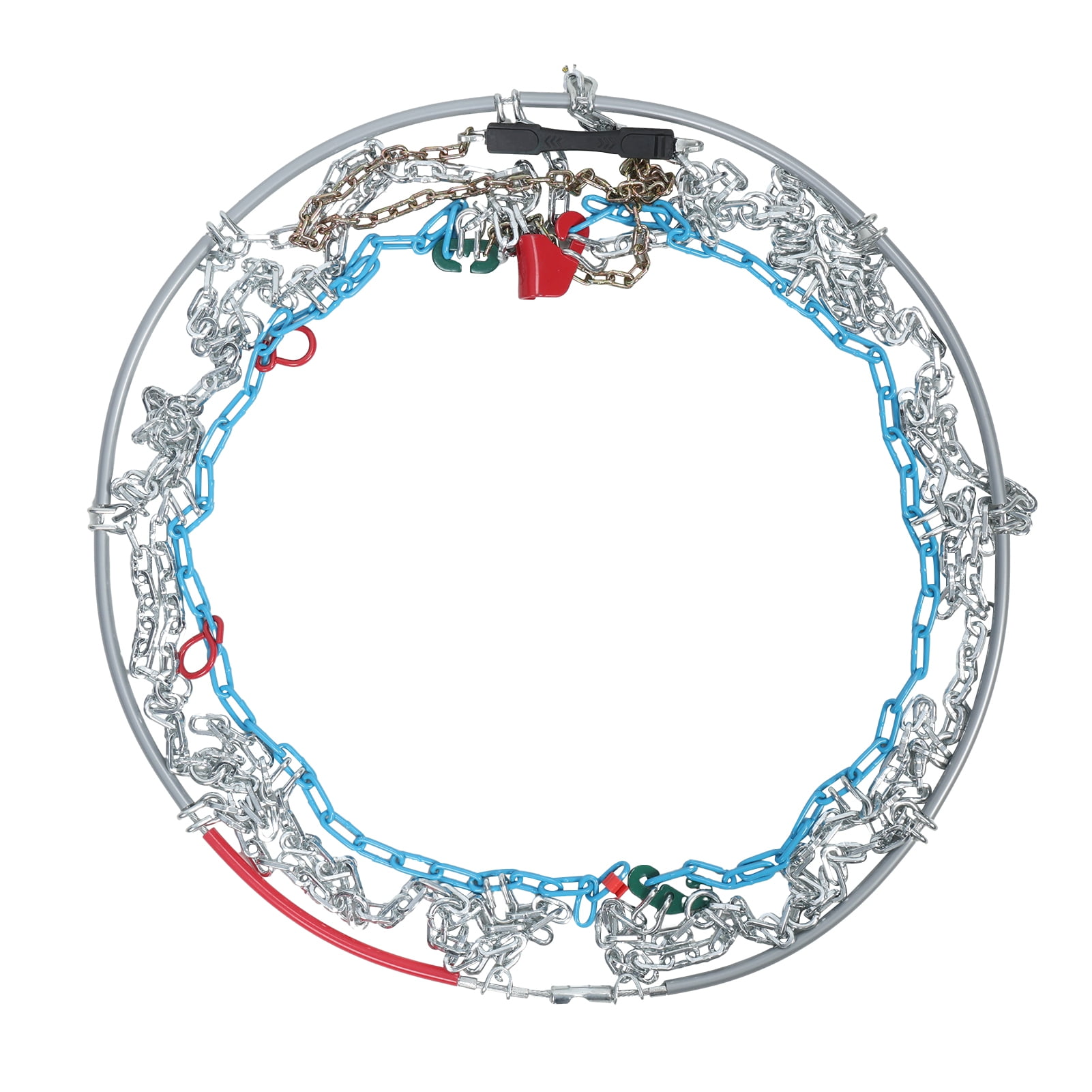 Pimsoran 2Pcs Portable Snow Tire Chains, Semi-automatic Tighten Easy ...