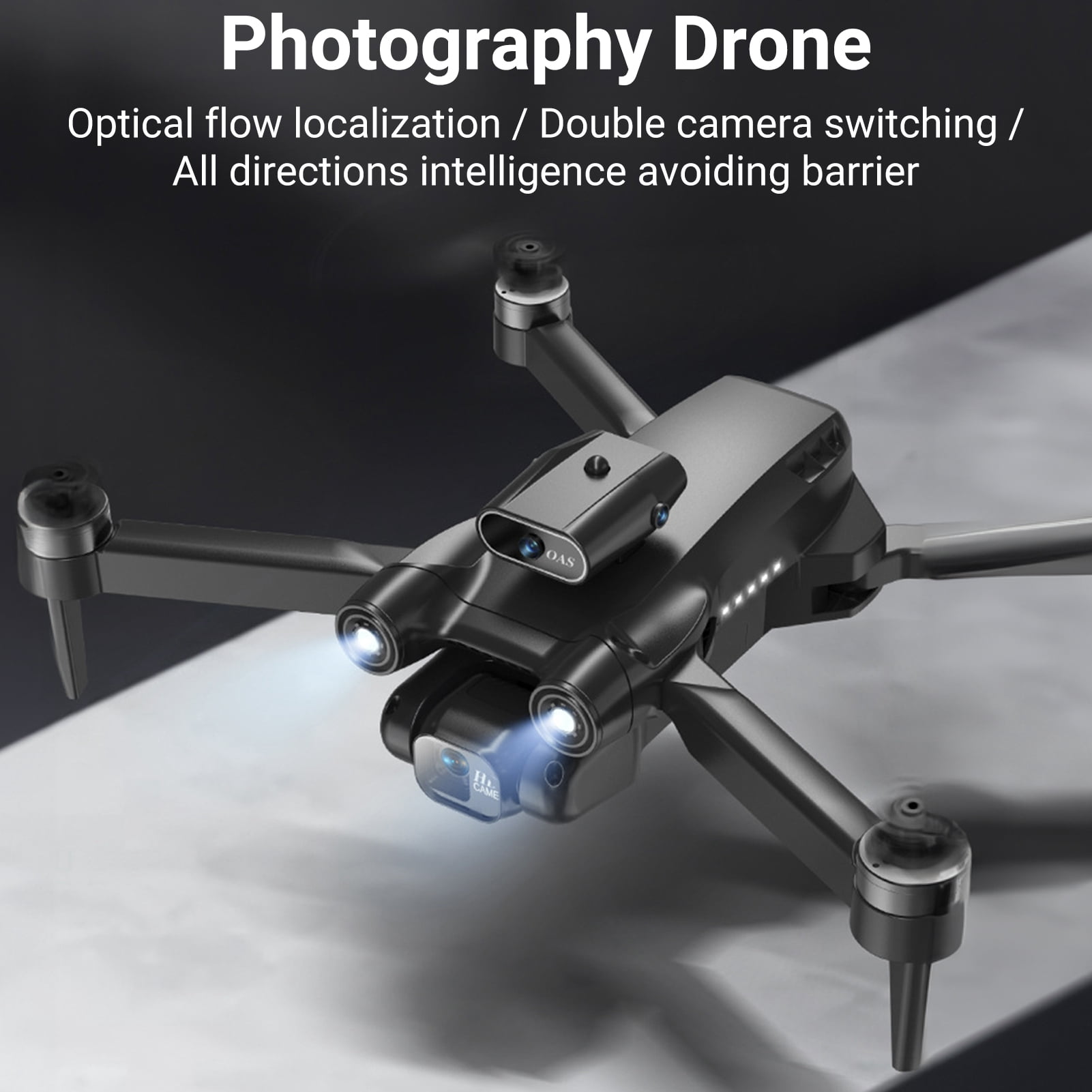 Pimsoran Brushless Motor RC Drone 360 Obstacle Avoidance Folding Four ...