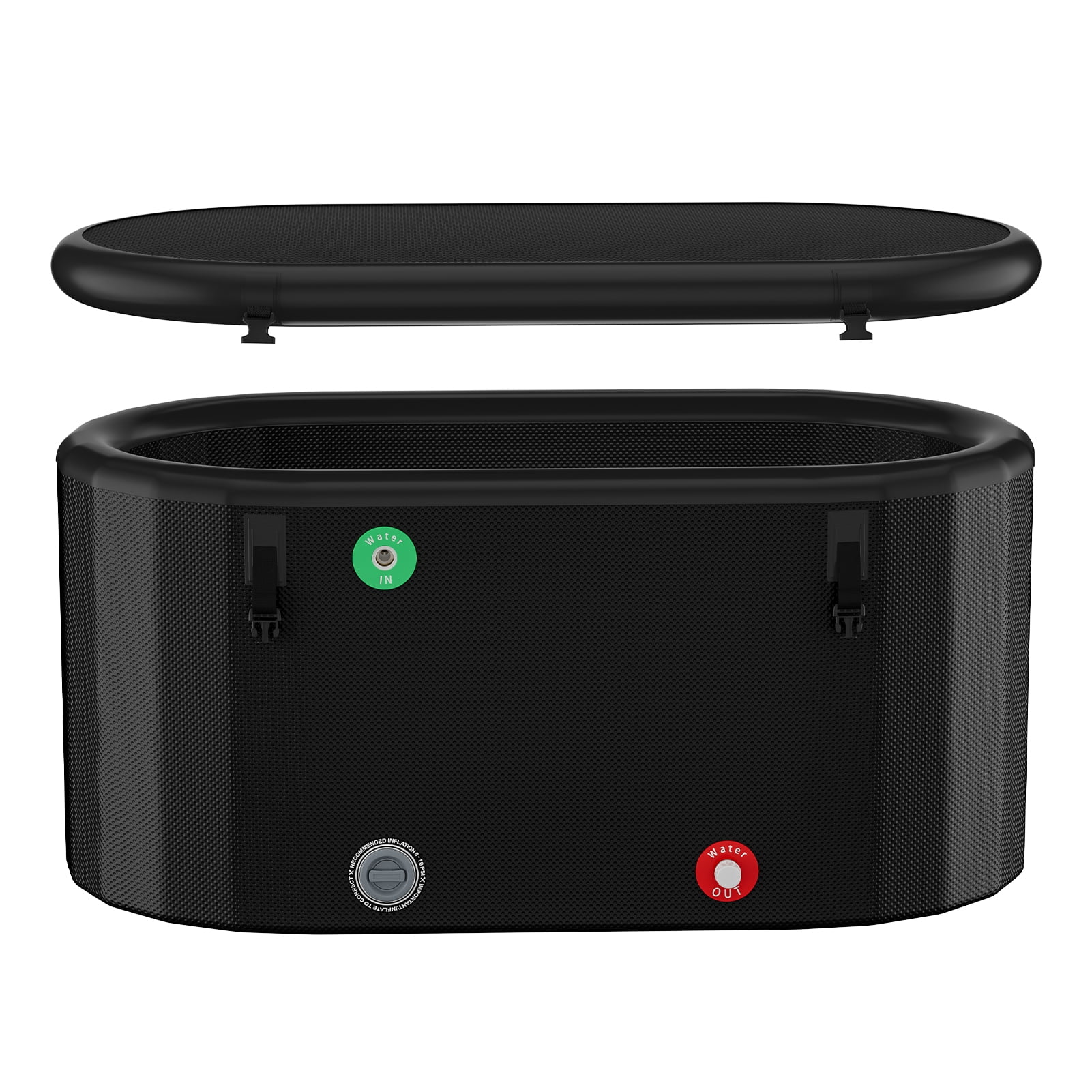 Pimsoran Ice Bath Tub, Portable Folding Inflatable Bathtub, Inflatable ...