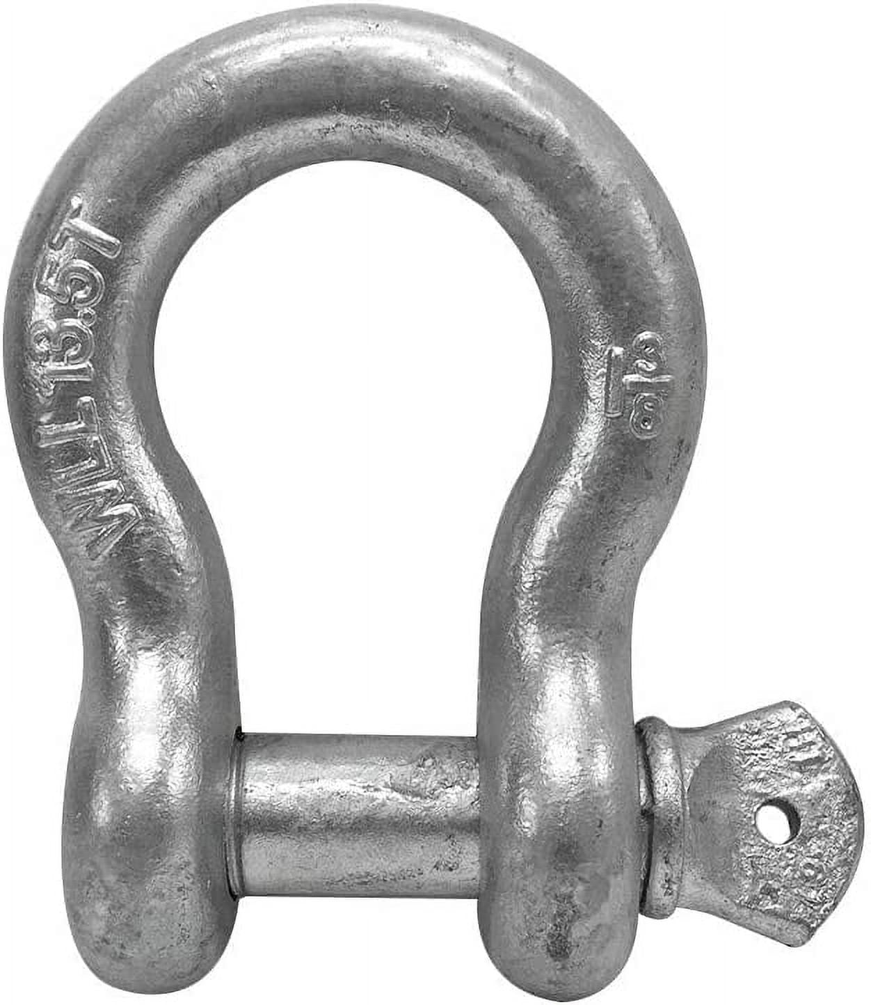 Pin Anchor Shackle Galvanized Steel Drop Forged 27000 Lbs D Ring Bow ...
