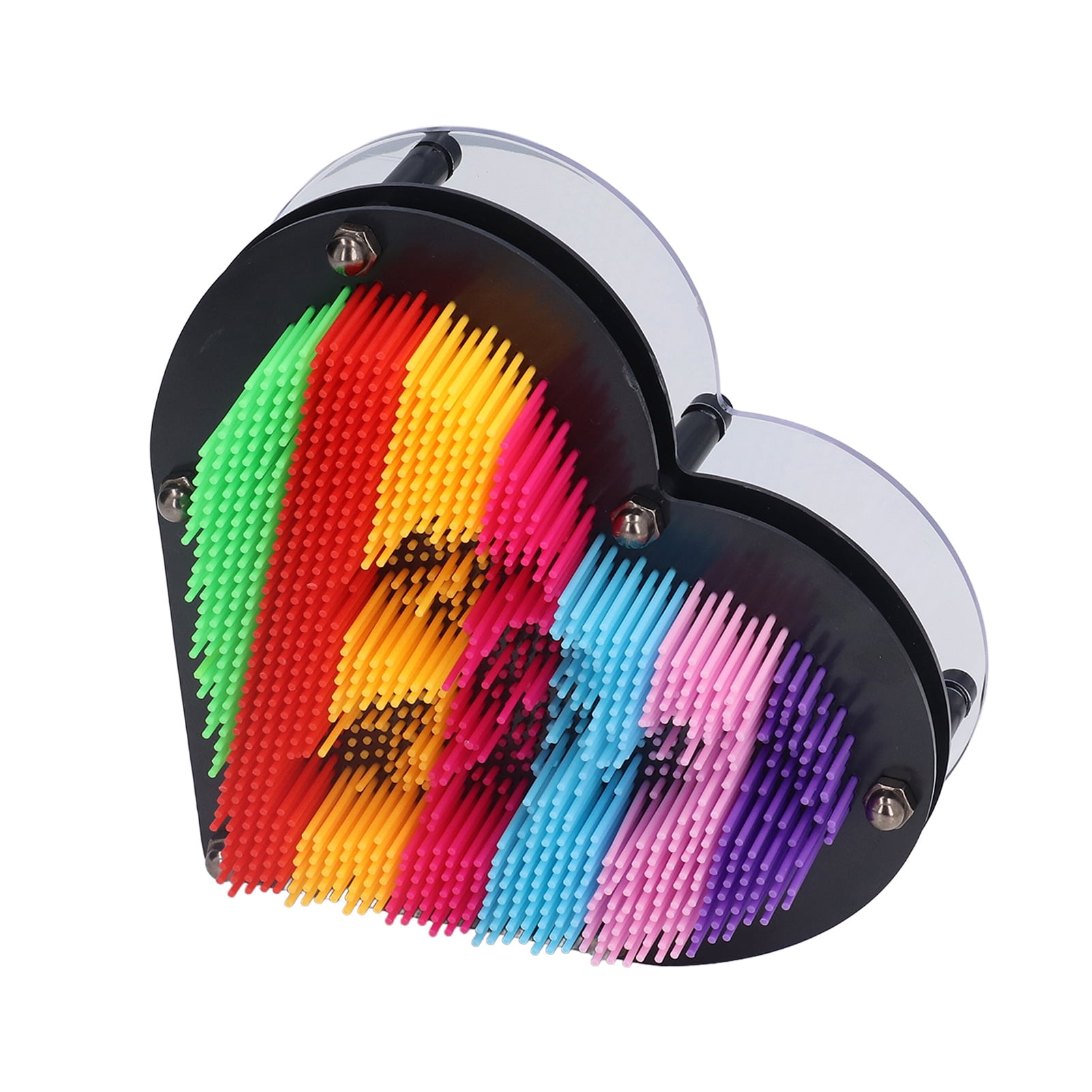 Pin Art Board, 3D Heart Shaped Rainbow Clone, Hand Model Needle ...