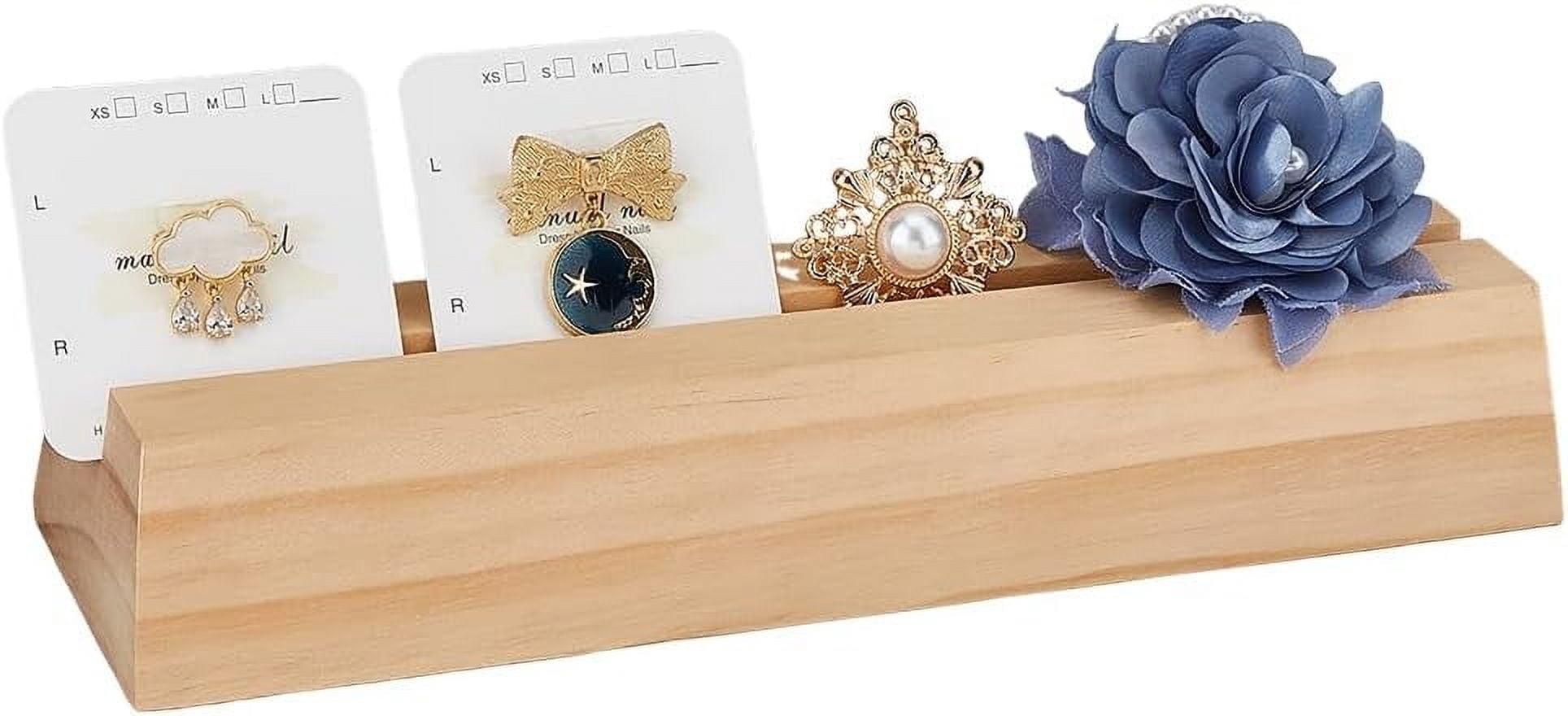 Pin Board Stand 12.2x3.54inch Wooden Base Wood Pin Display Stand Pin ...