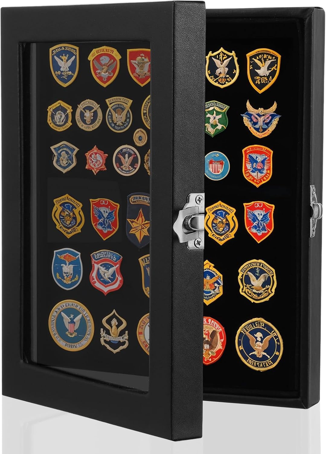 Pin Collection Display Case, 8 x 6 Shadow BoxEnamel Pin Display Frame ...