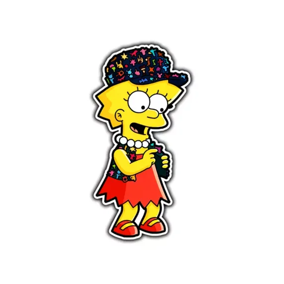 Pin Collector Lisa Waterproof Sticker Phone Decal Water Bottle Stickers ...
