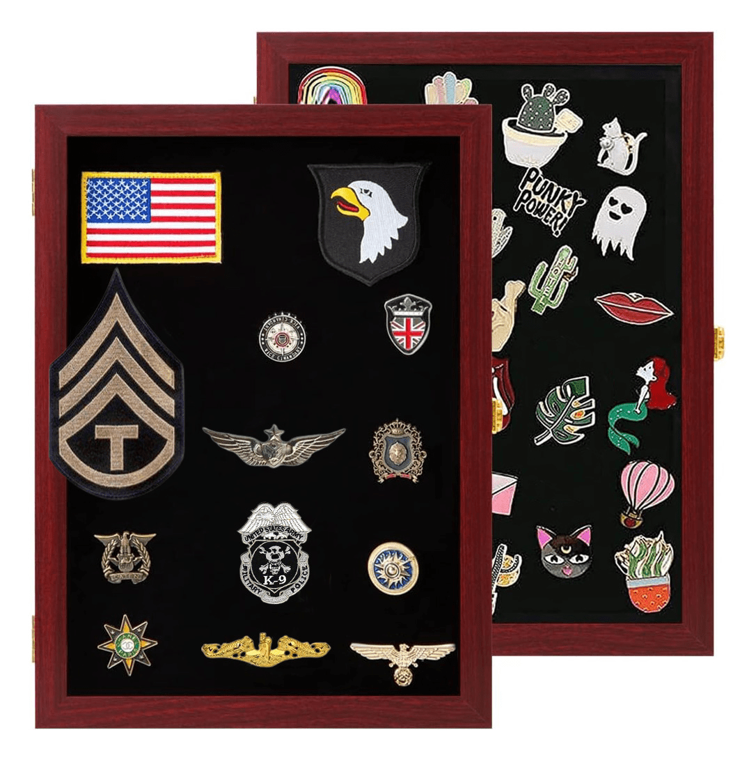 Pin Collection Display Case - 14x19 Military Medal Frame with 98% UV ...