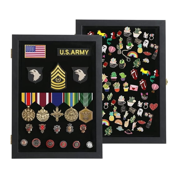 Pin Display Case -14x19 Pin Collection Display, Acrylic Door With 98% ...