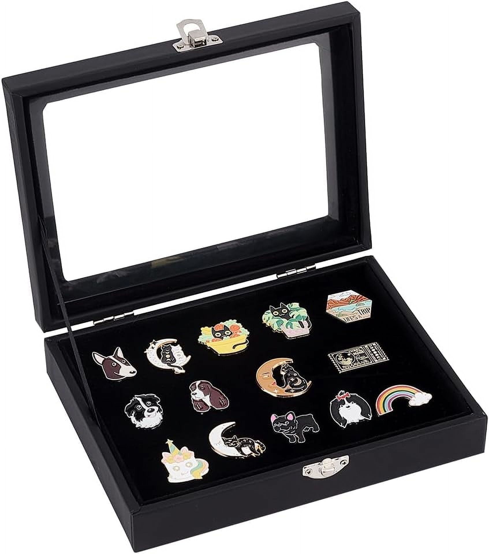Pin Display Case 8x6 Inch Badge Display Cases Badge Storage Showcase ...