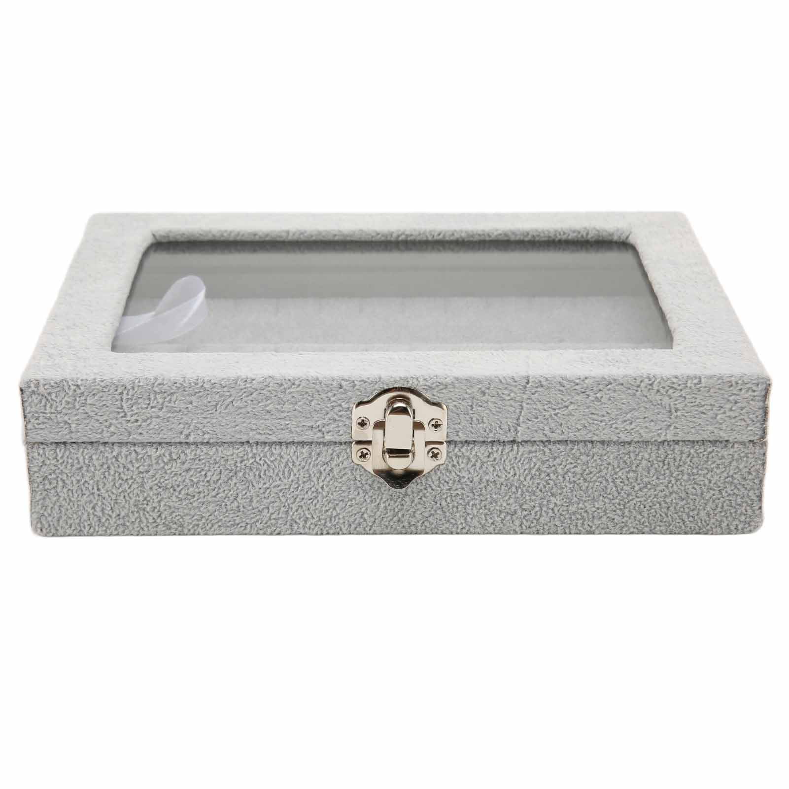 Pin Display Case Orderly Storage Transparent Glass Cover Dustproof ...