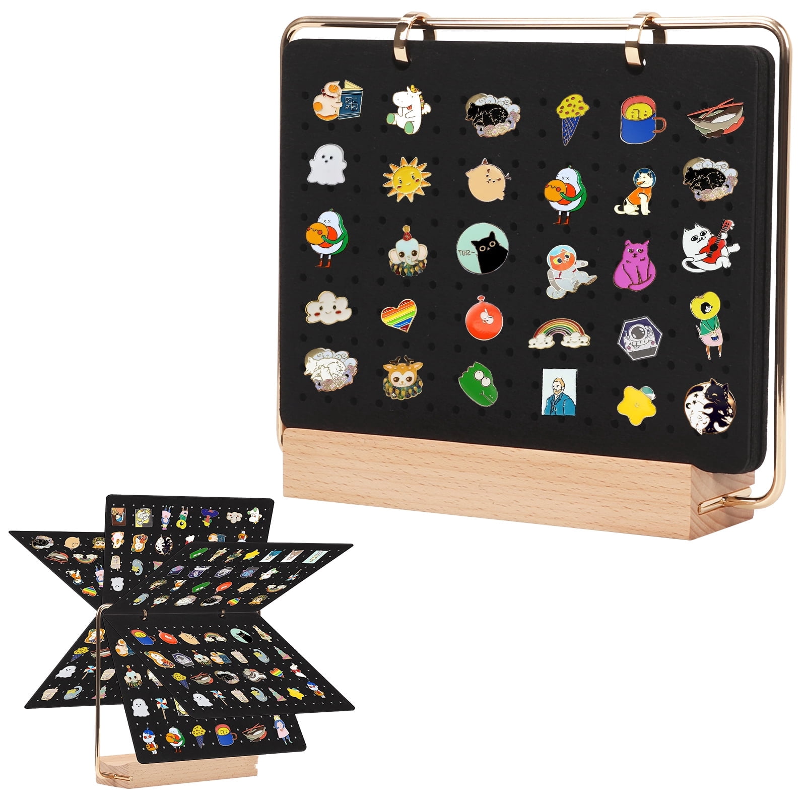 Pin Display Organizers, Brooch Holder, Enamel Pin Display Book for ...