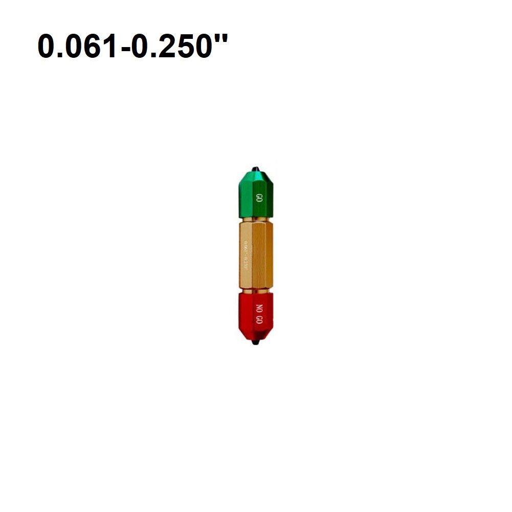 Pin Gage Handle Aluminum Alloy Double End Go No Go Gauge Imperial Sizes ...