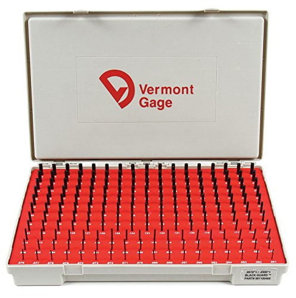 Pin Gage Set, Plus, 0.061-0.250 In, Black - Walmart.com