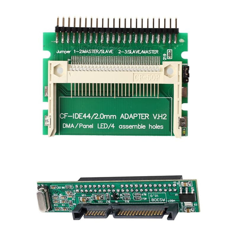 Pin- Laptop 44-Pin Male IDE to Card Adapter & 2.5 Inch Ide to Sata ...