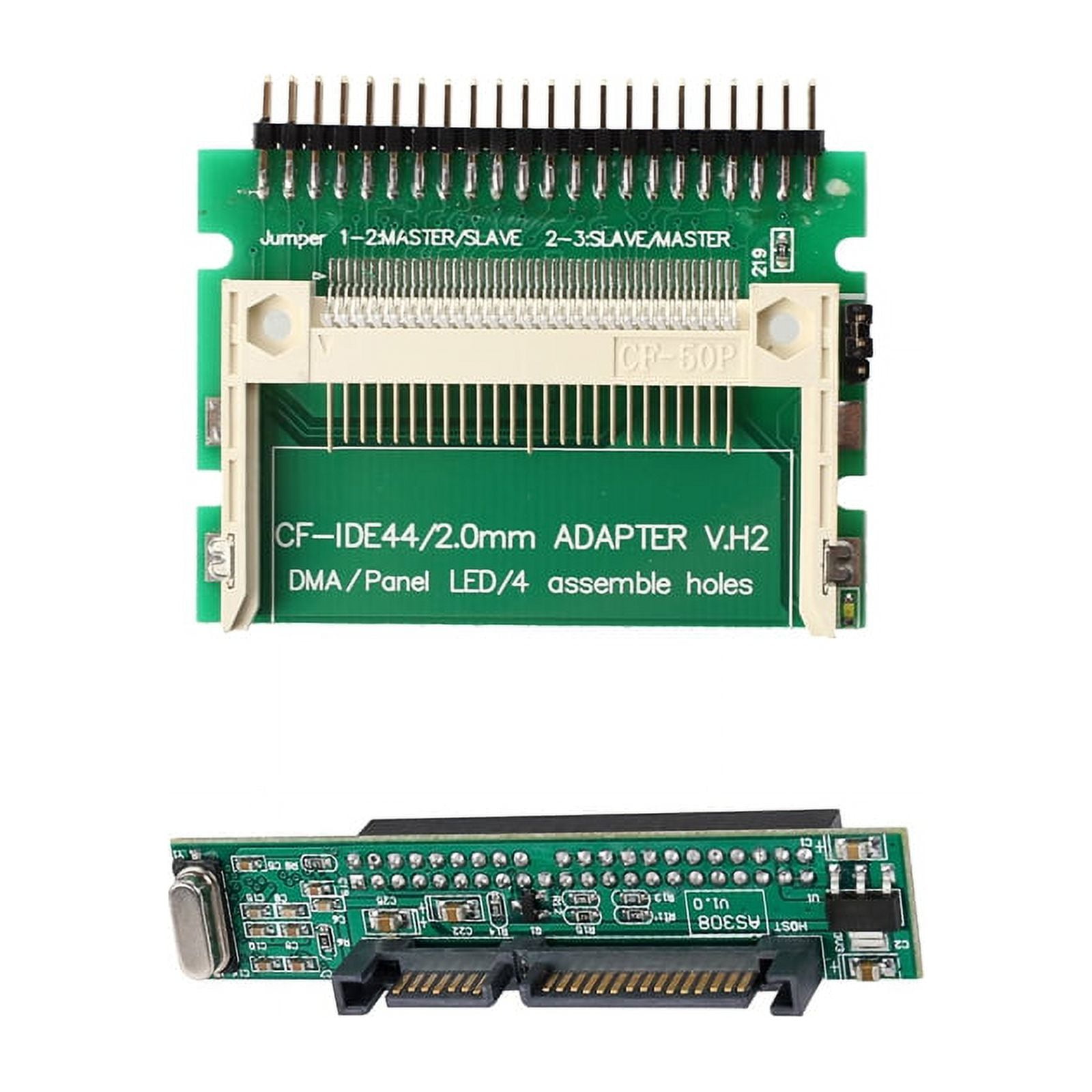 Pin- Laptop 44-Pin Male IDE to Card Adapter & 2.5 Inch Ide to Sata ...