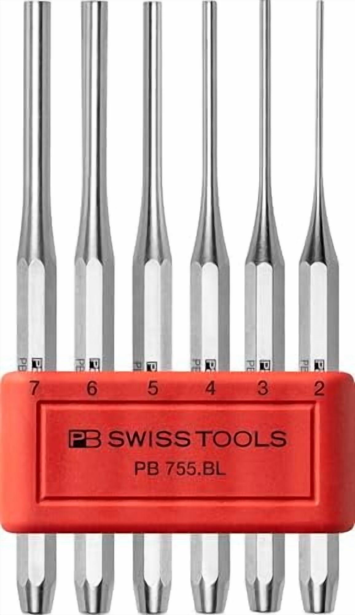 Pin Punch Set PB 755.B CN | 100% Swiss Made | 6-Piece Drift Punch Set 2 ...