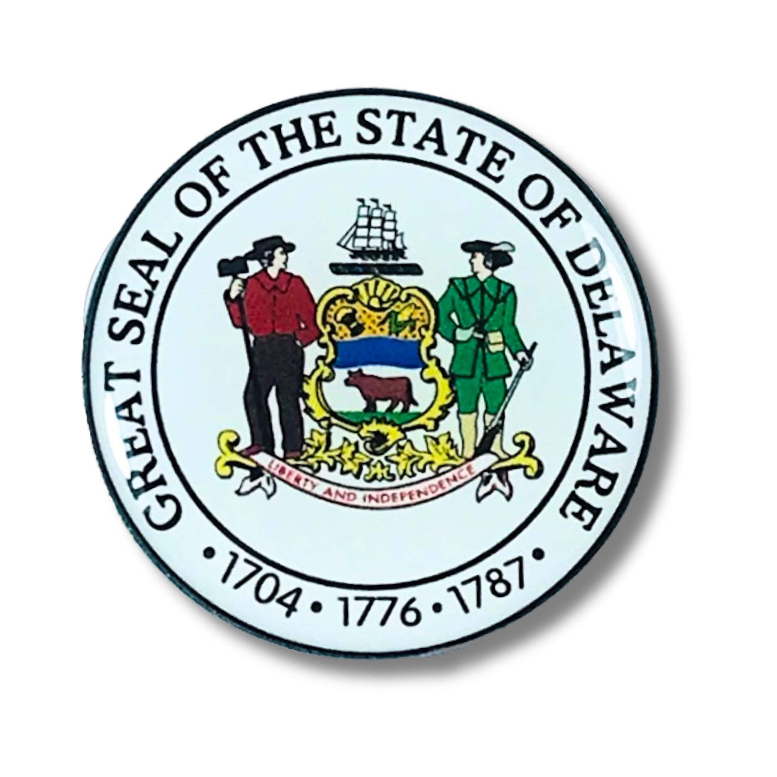 Pin - State Seal Delaware - USA | Lapel Pin Accessory, Jacket Hat Decor ...