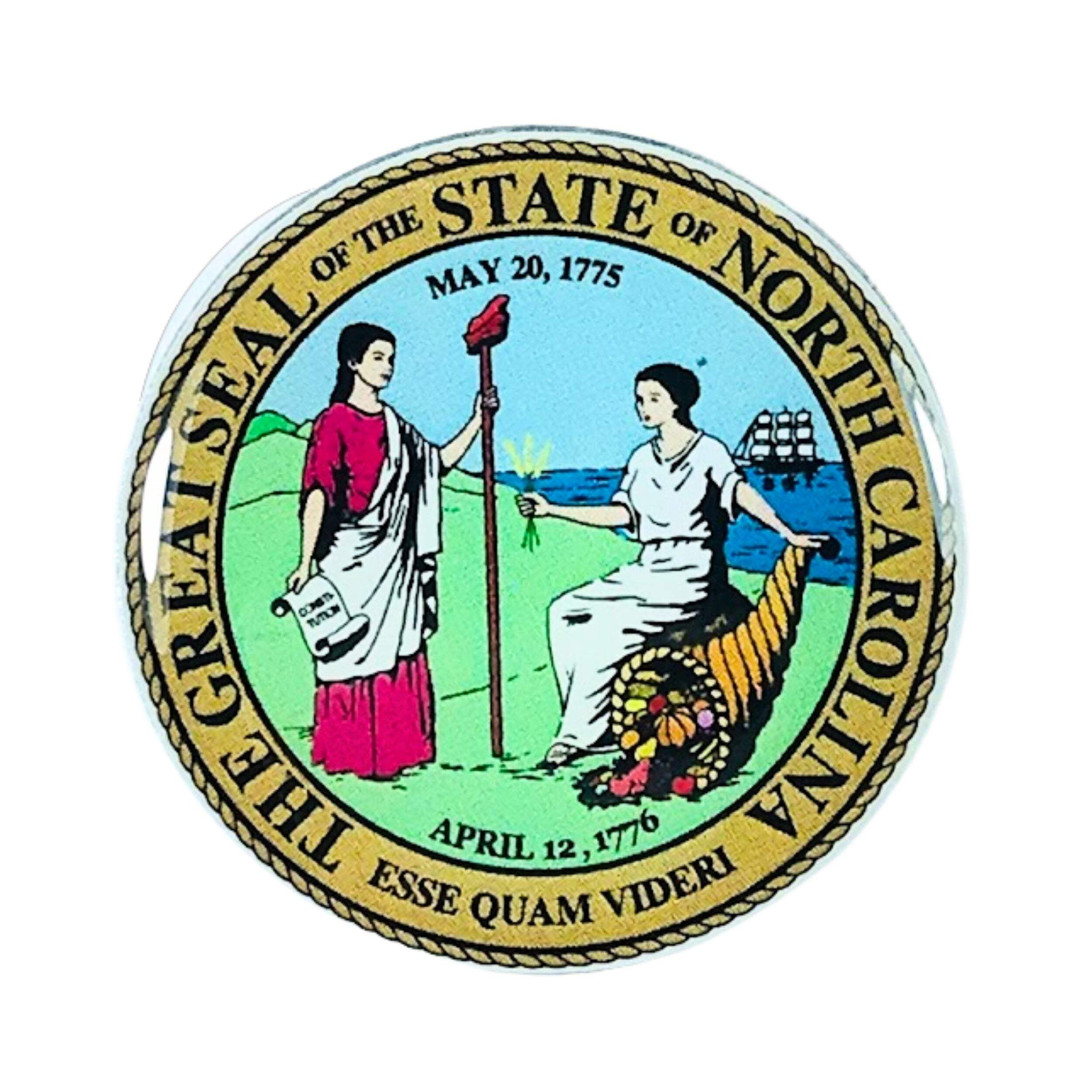 Pin - State Seal North Carolina - USA | 1.18-Inch (3 cm) Pin for Hats ...