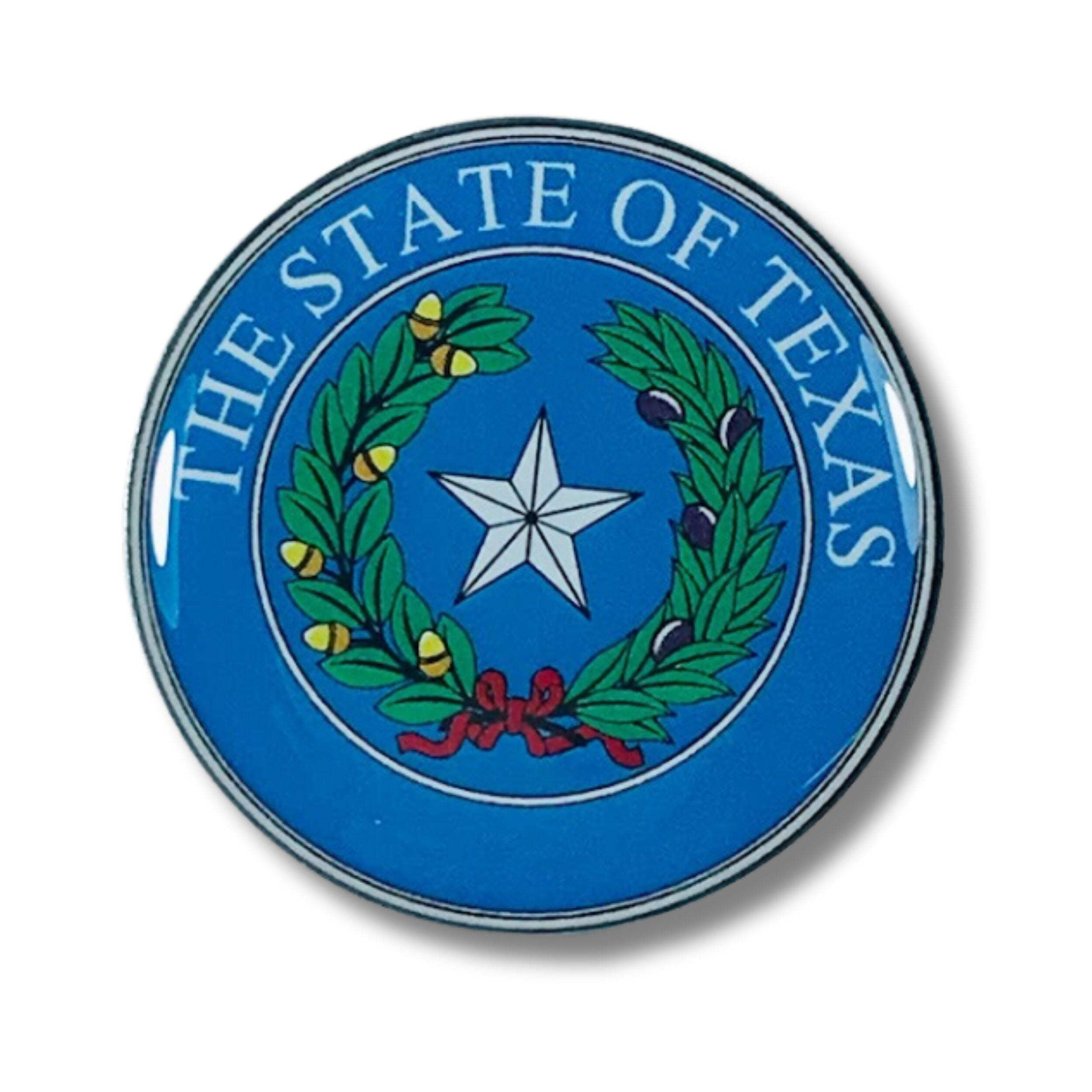 Pin - State Seal Texas - USA | Lapel Pin Accessory, Jacket Hat Decor ...