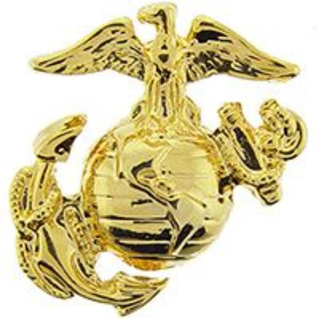 Eagle Emblems P15135 Pin - USMC, Emblem B1, Left - Collar - Gold - 1 in ...