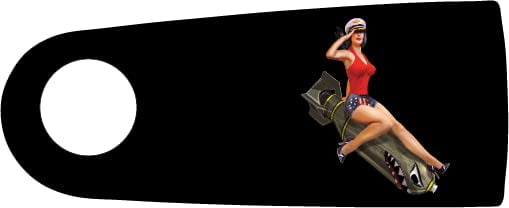 Pin Up Girl Bomb Air Cleaner Cover Insert by Kustom Cycle Parts ...