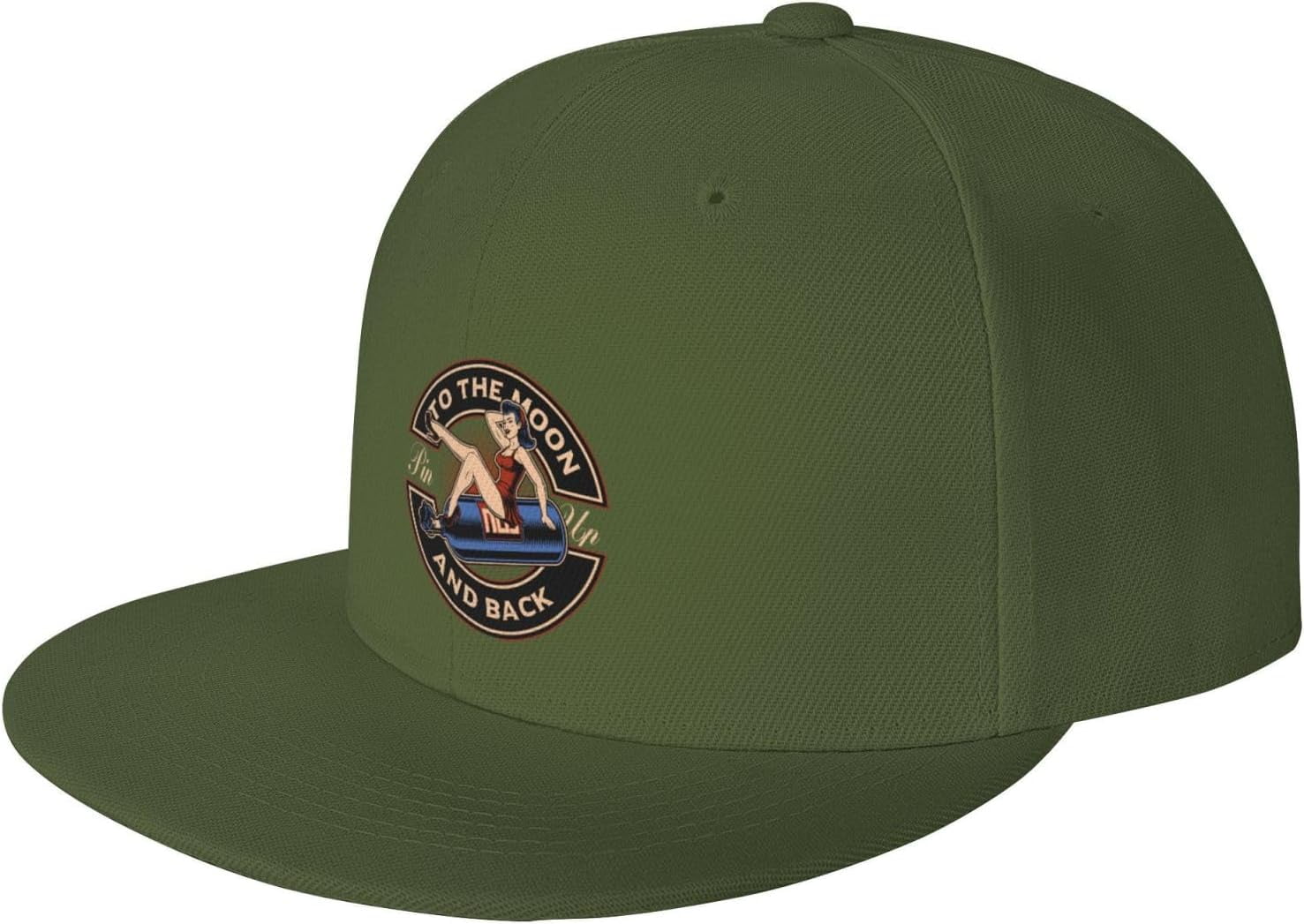 Pin-Up Girl On A Nitrous Oxide Balloon Trucker Snapback Hats for Men ...