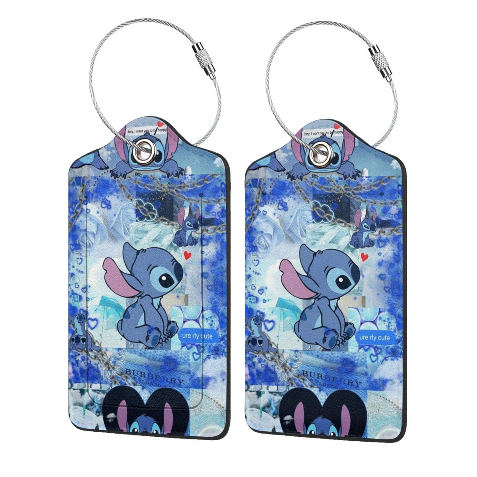 Pin-by-っ っ-Monse-on-Wallpaper-Lilo-and-stitch Luggage Tags PU Leather ...