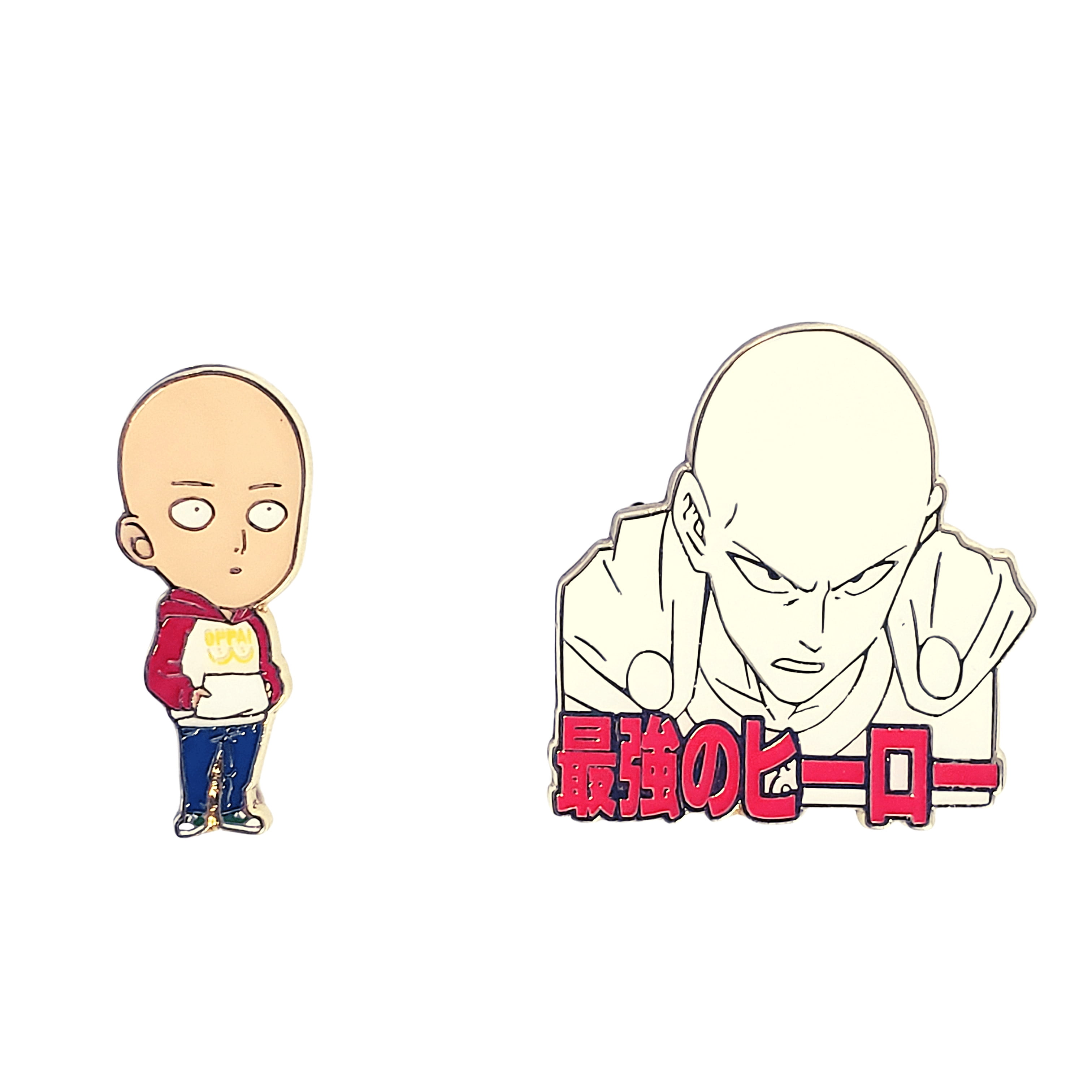 PinClub One Punch Man Enamel Pins 2-pack - Walmart.com